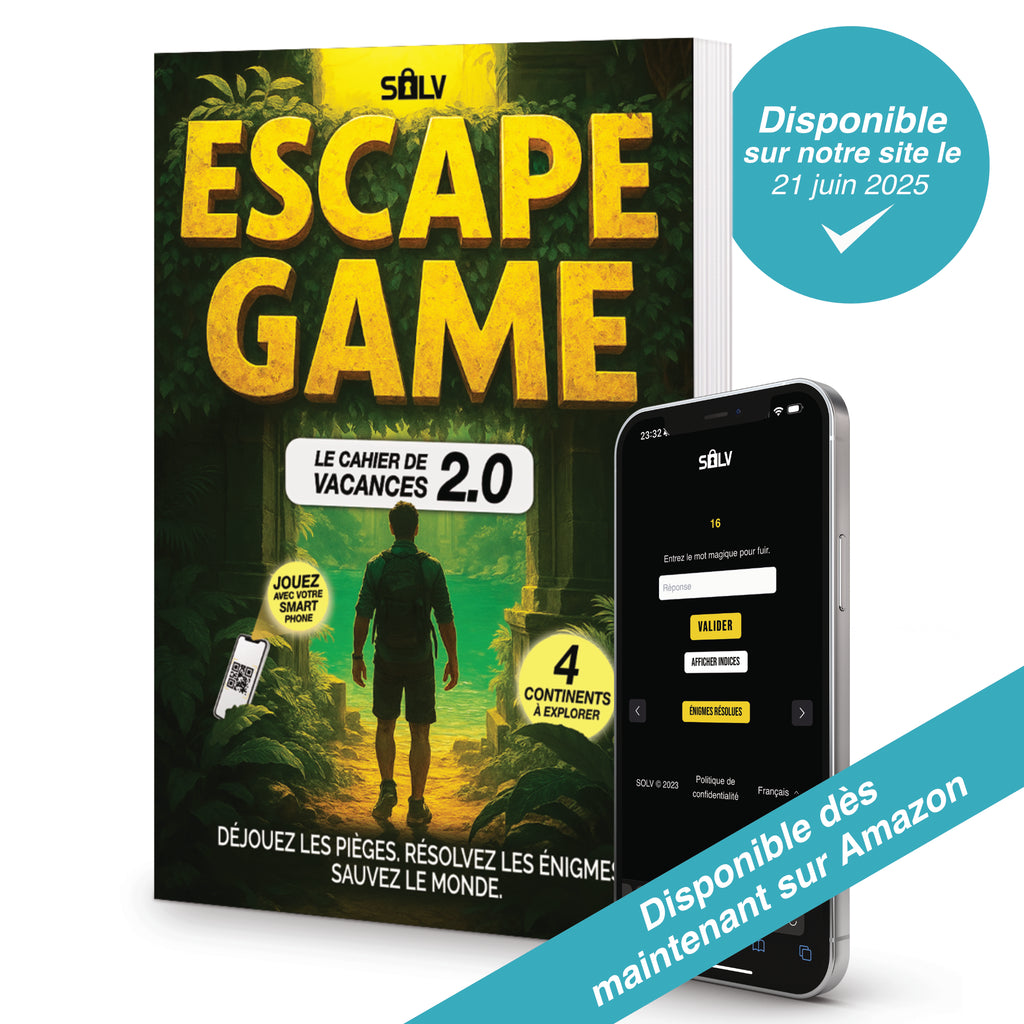 CAHIER DE VACANCES ESCAPE GAME – SOLV